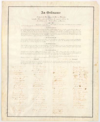 74386-1.tif - Ordinance of Secession, 1861 - Digital Archives ...