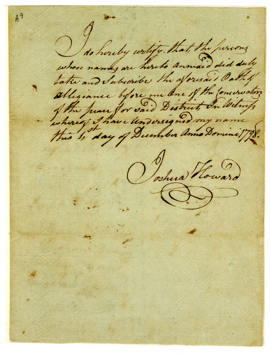 490-A9-1.tif - Oaths of Allegiance to United States of America, 1798 ...